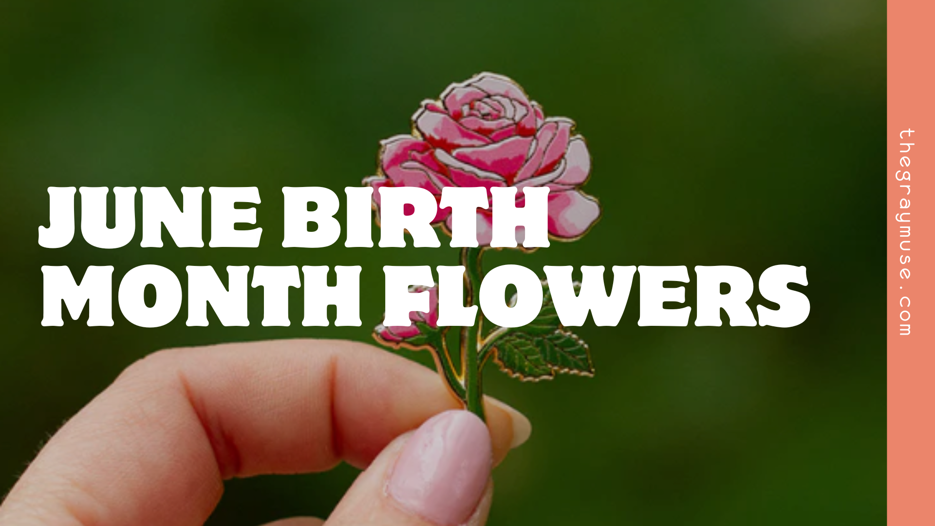 June Birth Month Flower Enamel Pins: Gifts For Birthdays – The Gray Muse
