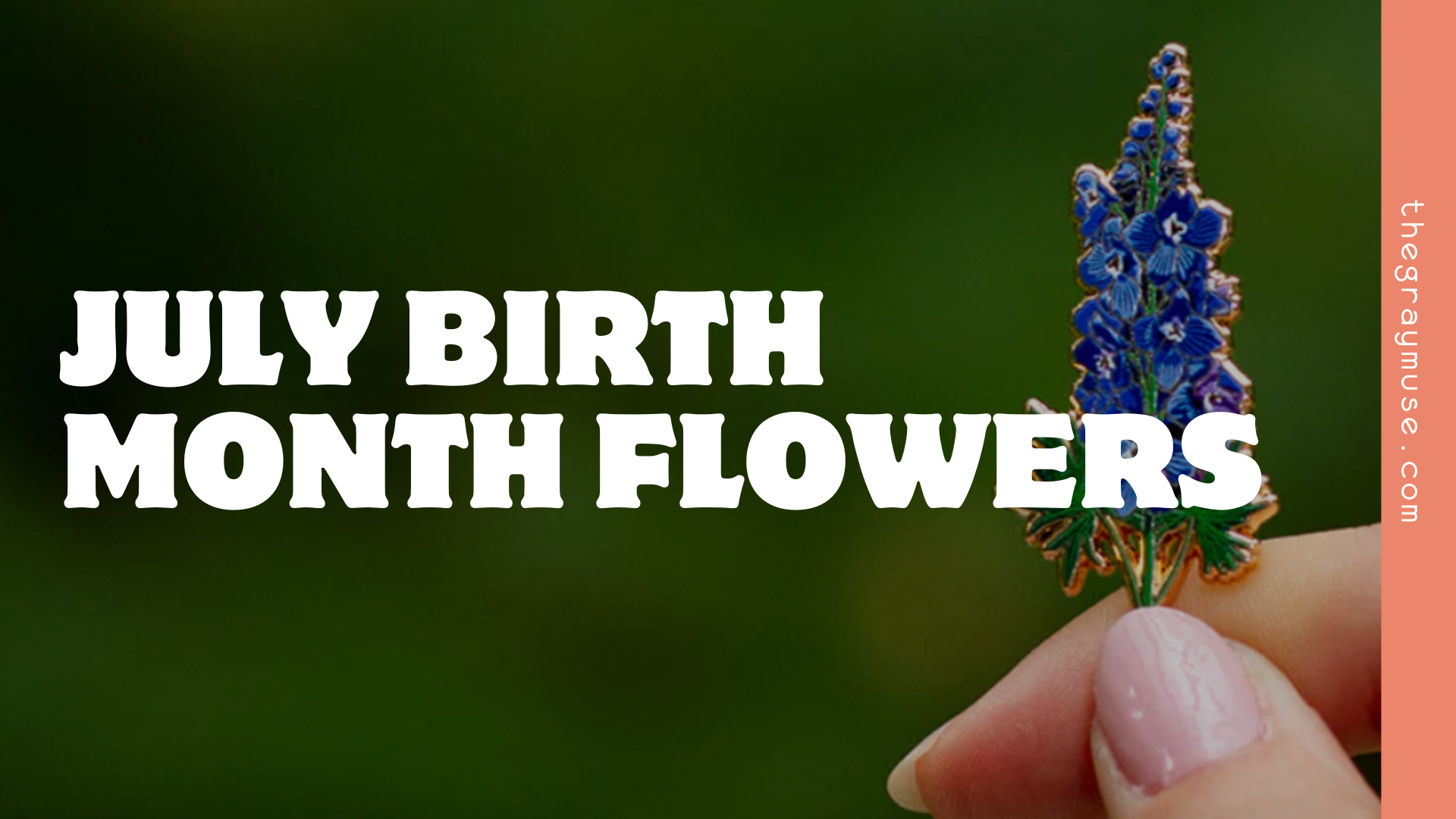 July Birth Month Flower Enamel Pins: Gifts For Birthdays – The Gray Muse