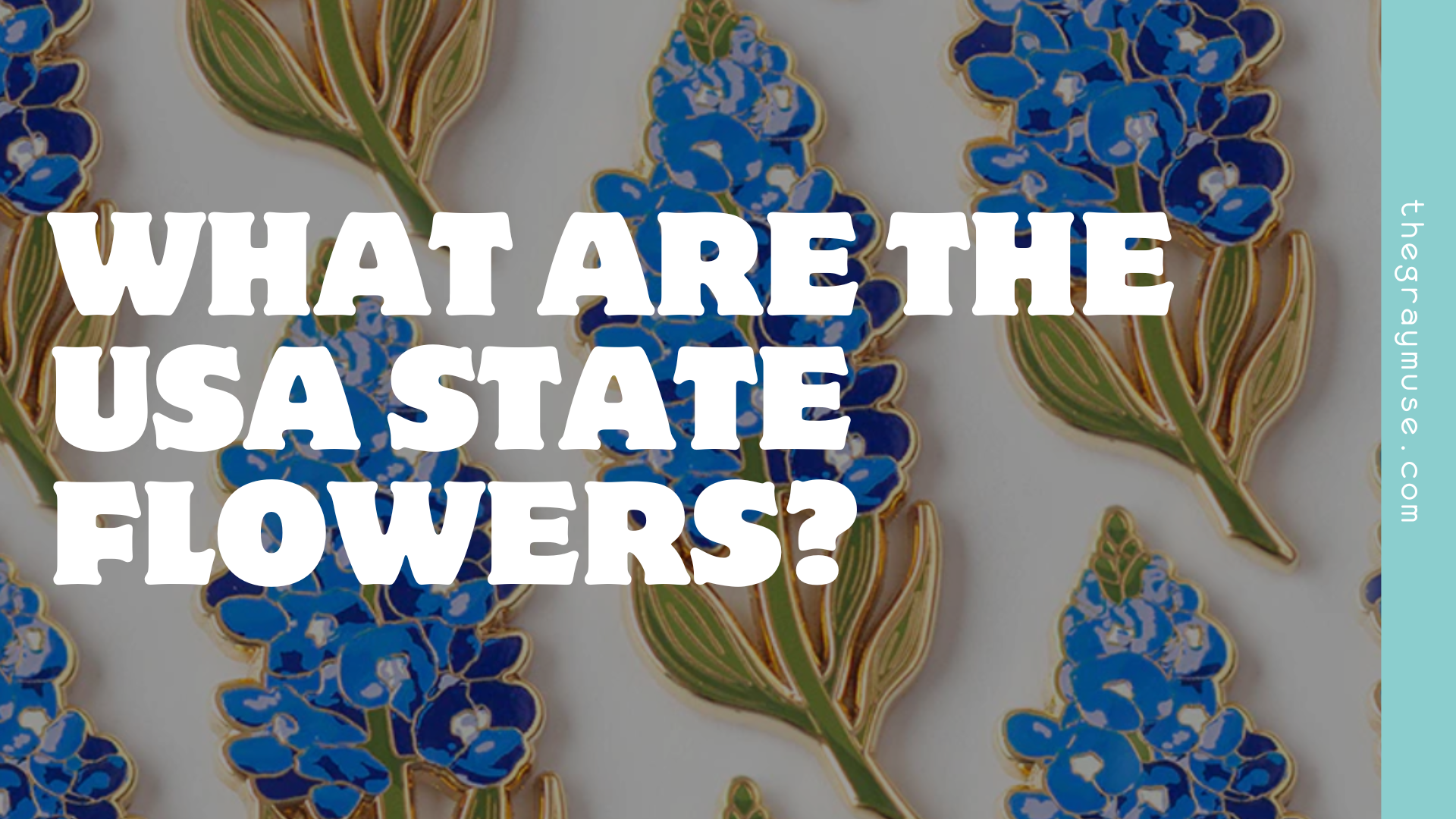 USA State Flower Enamel Pins: Wear Your State Pride – The Gray Muse