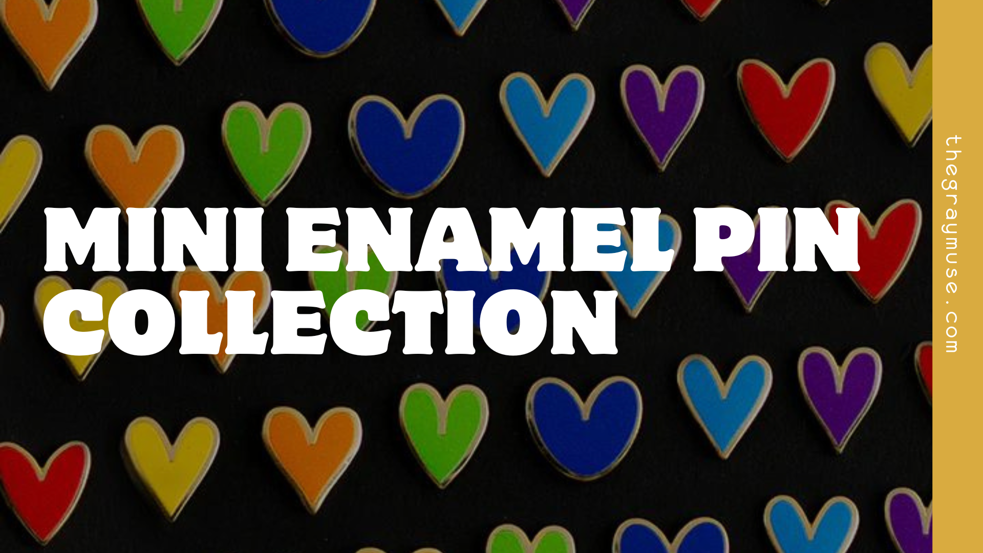 Mini Enamel Pins: The Gray Muse Collection