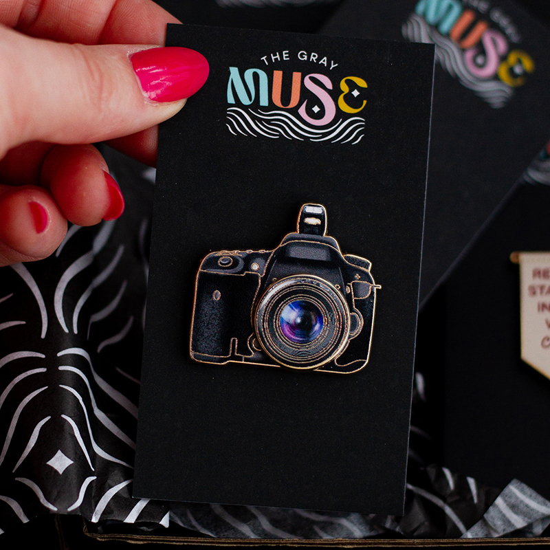 The Gray Muse | Interactive Enamel Pins & Motivational Gift Shop