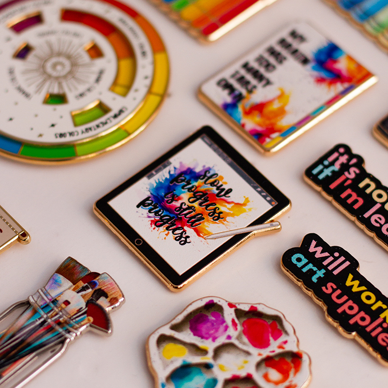 The Gray Muse | Interactive Enamel Pins & Motivational Gift Shop