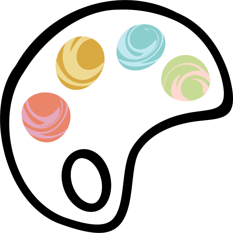 Rainbow Slim Color Palette Enamel Pin – The Gray Muse