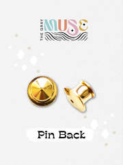 Deluxe Locking Pin Back for Enamel Pins | The Gray Muse - Pin Gift Shop