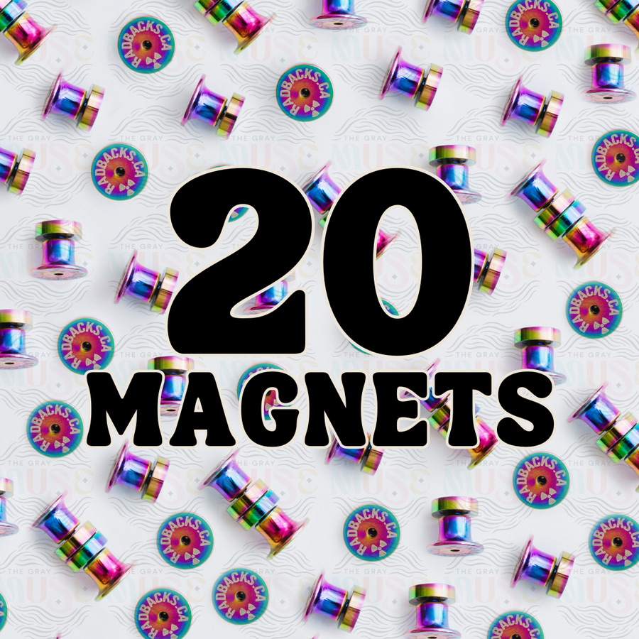 Deluxe Magnetic Locking Pin Back for Enamel Pins (Rad Backs) | The Gray Muse - Pin Gift Shop