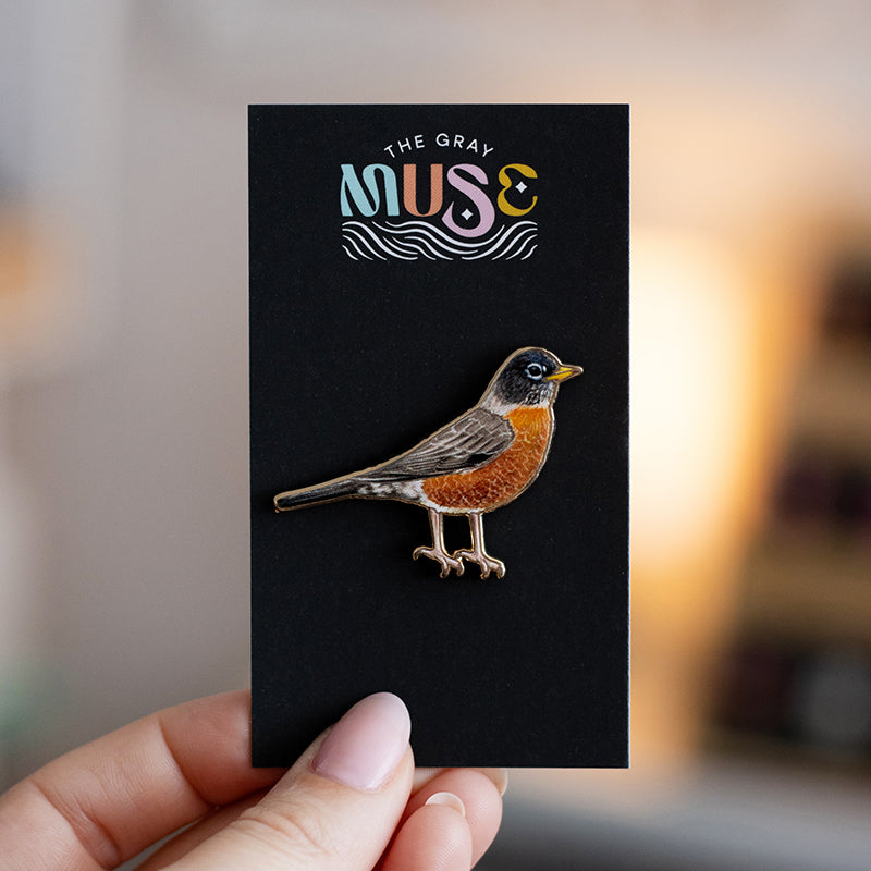 Bird and Insect Enamel Pins – The Gray Muse