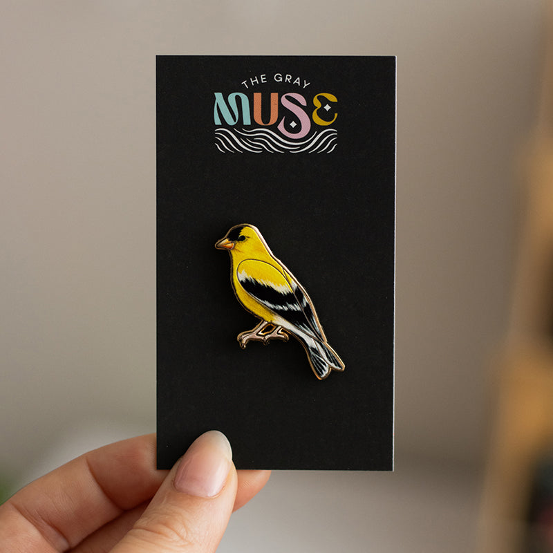Bird and Insect Enamel Pins – The Gray Muse