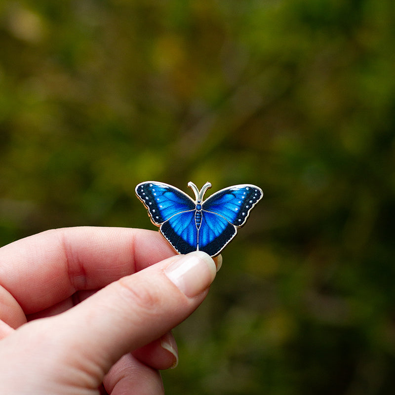 Cecropia Moth Enamel Pin | The Gray Muse - Pin Gift Shop