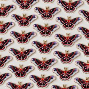 Cecropia Moth Enamel Pin | The Gray Muse - Pin Gift Shop