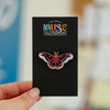 Cecropia Moth Enamel Pin | The Gray Muse - Pin Gift Shop