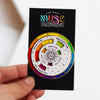 Rainbow Color Wheel Interactive Enamel Spinner Pin | The Gray Muse ...