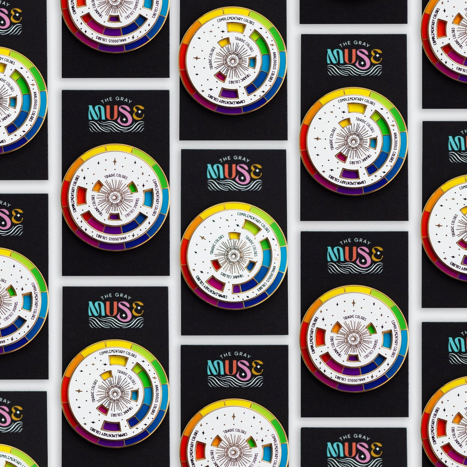 Shop Unique Enamel Pin Collection for Creatives | The Gray Muse