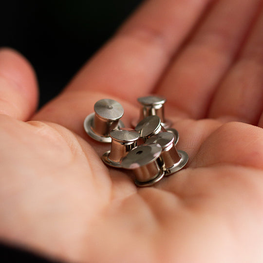 Deluxe Locking Pin Back for Enamel Pins | The Gray Muse - Pin Gift Shop