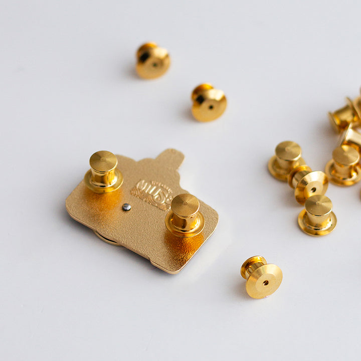 Deluxe Locking Pin Back for Enamel Pins | The Gray Muse - Pin Gift Shop