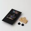 DSLR Camera Interactive Enamel Pin | The Gray Muse - Pin Gift Shop