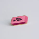 Eraser Artistic Tool Enamel Pin | The Gray Muse - Pin Gift Shop