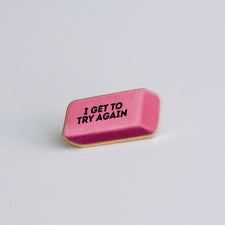 Eraser Artistic Tool Enamel Pin | The Gray Muse - Pin Gift Shop