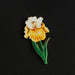 Bearded Iris Yellow Floral Enamel Pin | The Gray Muse - Pin Gift Shop