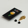 Bearded Iris Yellow Floral Enamel Pin | The Gray Muse - Pin Gift Shop