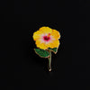 Hibiscus Yellow Floral Enamel Pin, Hawaii State Flower | The Gray Muse ...