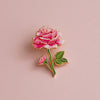 Pink Rose Floral Enamel Pin | The Gray Muse - Pin Gift Shop