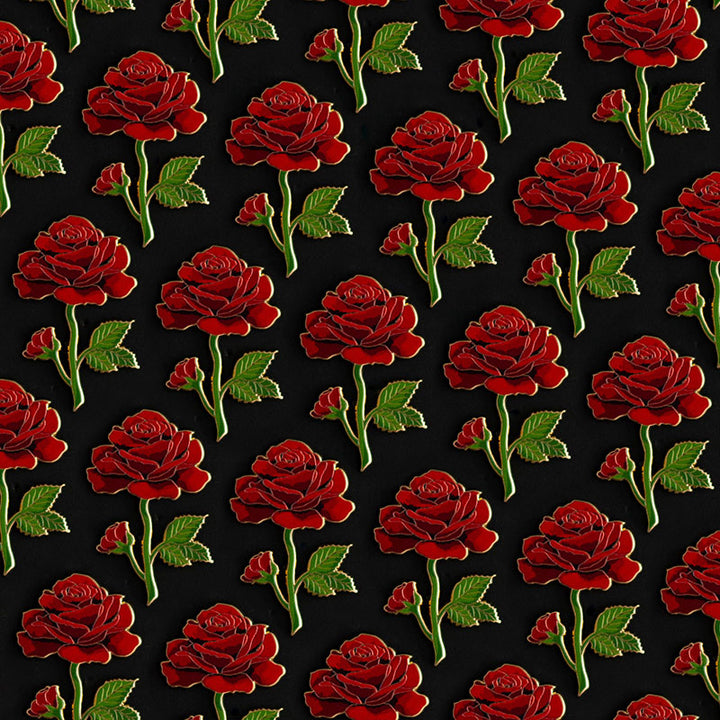Red Rose Floral Enamel Pin | The Gray Muse - Pin Gift Shop