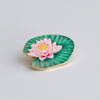 Water Lily Pink Floral Enamel Pin, July Birth Month Flower | The Gray ...