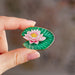 Water Lily Pink Floral Enamel Pin, July Birth Month Flower | The Gray ...