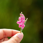 Gladiolus Floral Enamel Pin | The Gray Muse - Pin Gift Shop