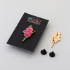 Gladiolus Floral Enamel Pin | The Gray Muse - Pin Gift Shop