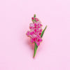 Gladiolus Floral Enamel Pin | The Gray Muse - Pin Gift Shop