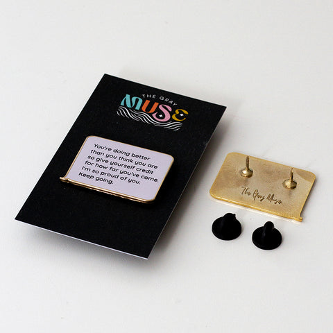 Text Collection | Unique Enamel Pins By The Gray Muse