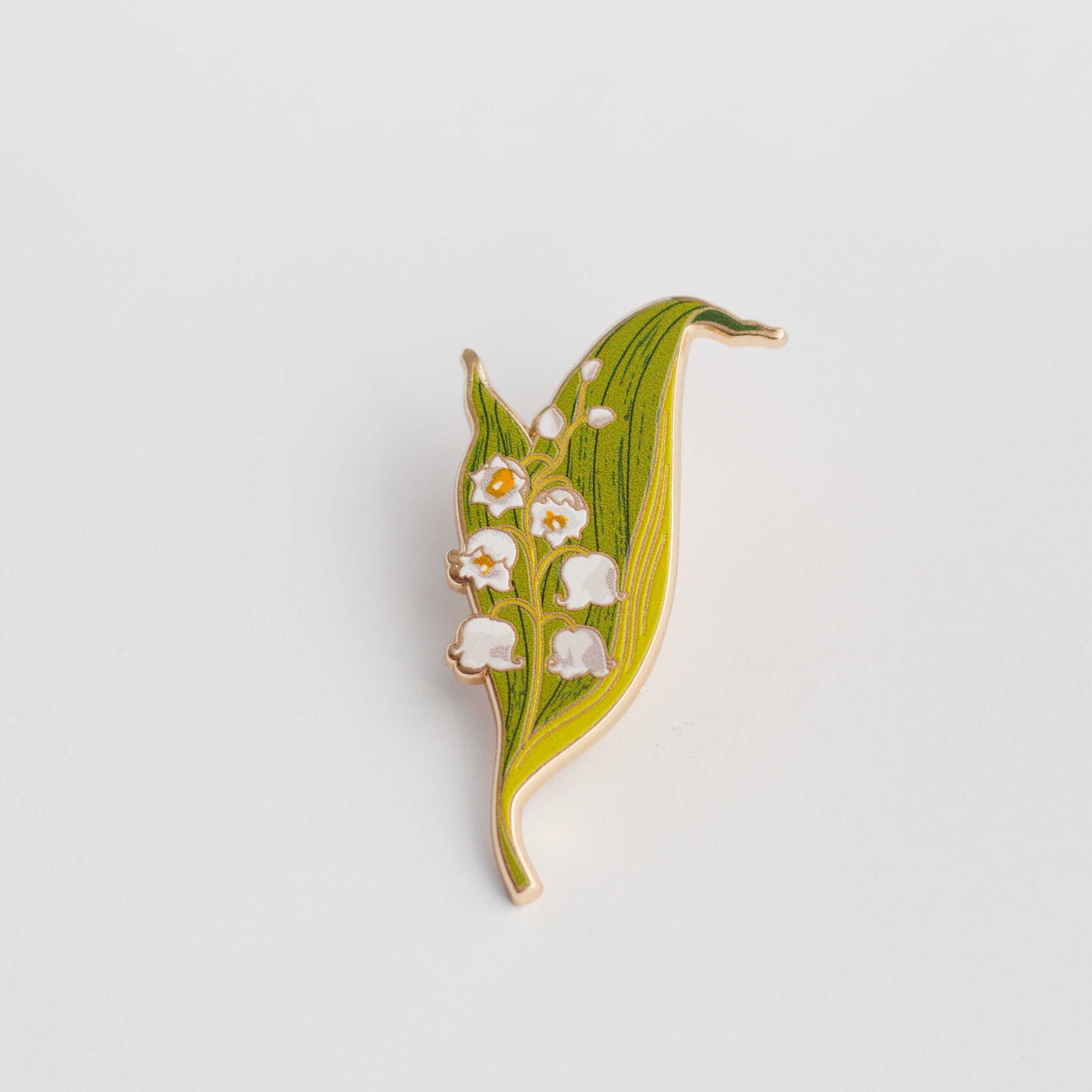 Lily of the Valley Floral Enamel Pin | The Gray Muse - Pin Gift Shop
