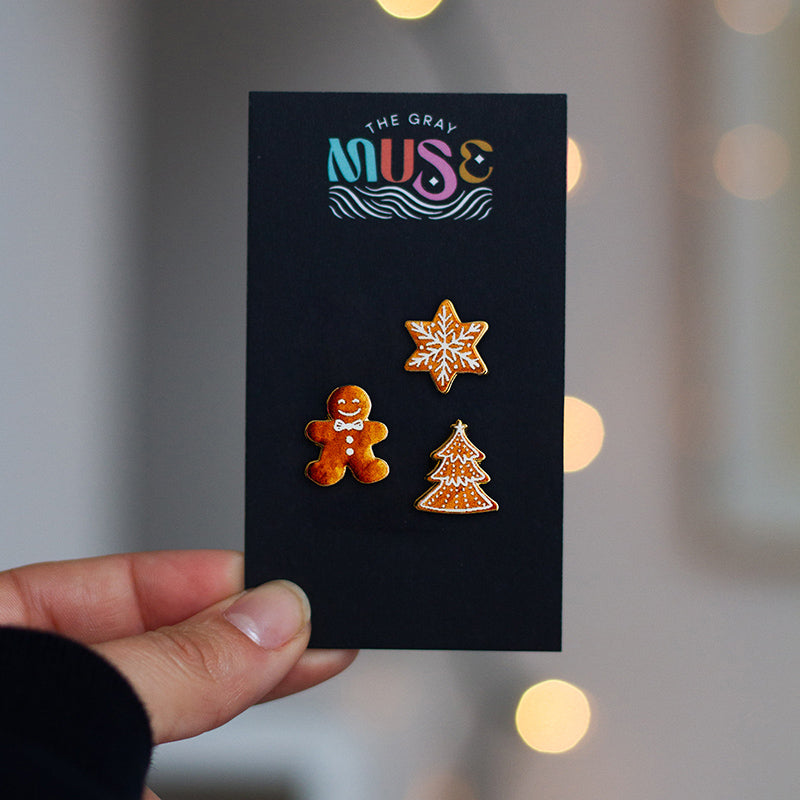 Mini Enamel Pins: The Gray Muse Collection