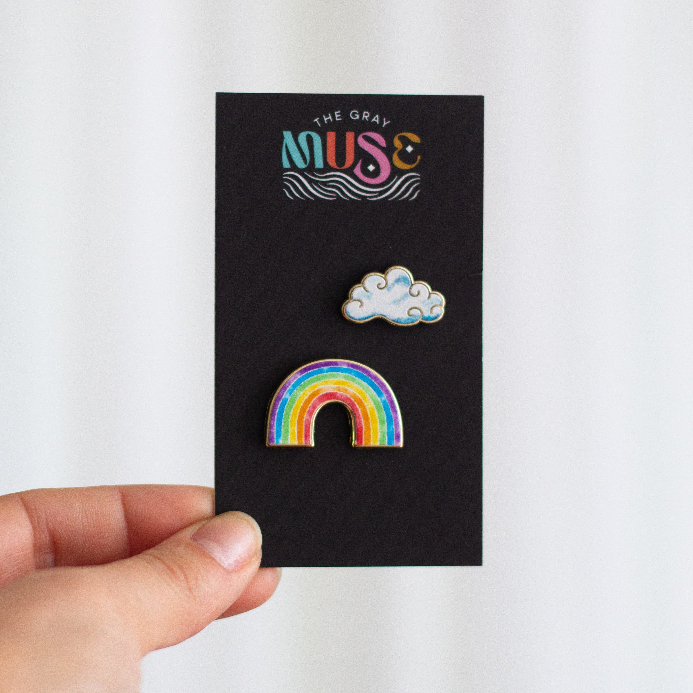 Mini Enamel Pins: The Gray Muse Collection