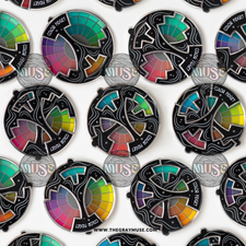 Color Fidget Interactive Enamel Spinner Pin, Keychain or Magnet – The ...