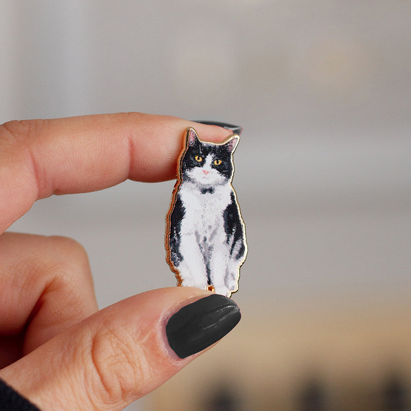 Enamel Pins for Cat Lovers: The Gray Muse Furry Friends Collection