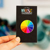 Rainbow Color Wheel Enamel Pin | The Gray Muse - Pin Gift Shop