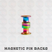 Deluxe Magnetic Locking Pin Back for Enamel Pins (Rad Backs) | The Gray ...