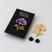 Purple Rose Floral Enamel Pin | The Gray Muse - Pin Gift Shop