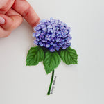 Hydrangea Floral Matte Sticker – The Gray Muse