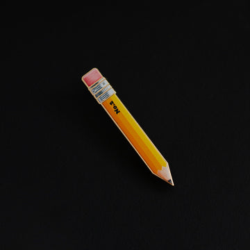 Yellow Pencil Enamel Pin | The Gray Muse - Pin Gift Shop